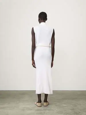 LISA YANG Ronja Ribbed Cashmere Skirt - Ivory