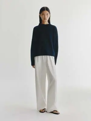 LISA YANG The Sandy Sweater - Navy