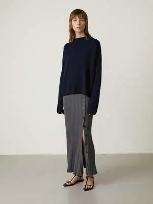 LISA YANG STORE The Sandy Sweater - Navy