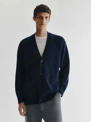 LISA YANG The Wilson Cashmere Cardigan - Navy