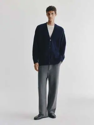 LISA YANG The Wilson Cashmere Cardigan - Navy
