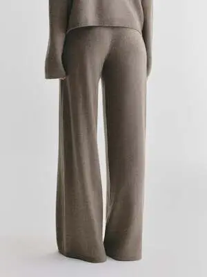 LISA YANG Sofi Cashmere Trousers - Truffle