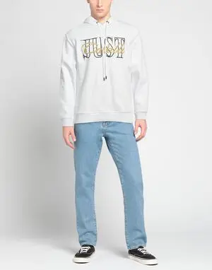 Just Cavalli Cotton Terry Hooded Sweatshirt With Embroidered Logo