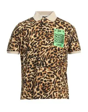 Just Cavalli Polo Shirt Size Cotton, Viscose, Polyamide, Elastane - Beige