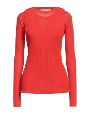Marni Viscose Sweater - Tomato Red