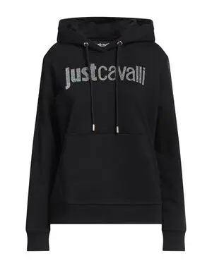 Just Cavalli Hooded Sweatshirt With Crystal Embellishments