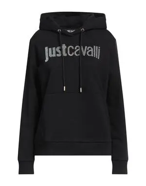 Just Cavalli Hooded Sweatshirt With Crystal Embellishments