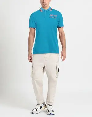 Just Cavalli Polo Shirt Size Cotton, Viscose, Polyamide, Elastane