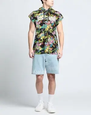 Just Cavalli Floral Print Cotton French Terry Hoodie