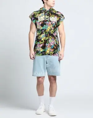 Just Cavalli Floral Print Cotton French Terry Hoodie