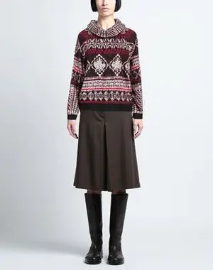 BRAND UNIQUE Jacquard Knit Turtleneck Top
