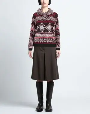 BRAND UNIQUE Jacquard Knit Turtleneck Top
