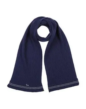 HARMONT & BLAINE Man Scarf Mauve Size - Wool Navy Blue