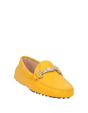 TOD'S Leather Loafers - Yellow