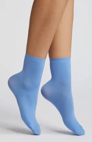 Oroblu Stretchy Crew Socks Sky 7