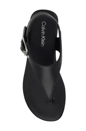 Calvin Klein Ankle Strap Sandal - Black
