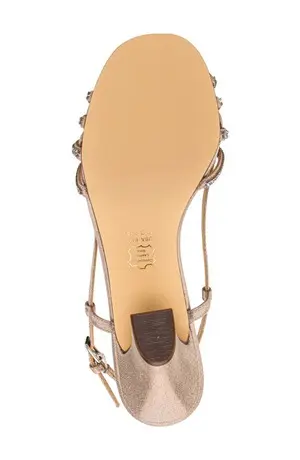 Nina Avaley Slingback Sandal - Taupe Reflective Suedette