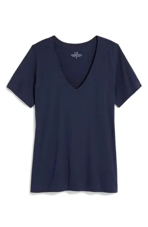 Vineyard Vines Clean Jersey V-neck T-shirt - Nautical Navy