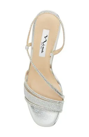 Nina Abbi Slingback Sandal - Silver