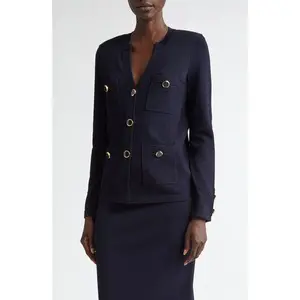St. John Santiago Sweater Jacket - Midnight