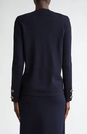 St. John Santiago Sweater Jacket - Midnight