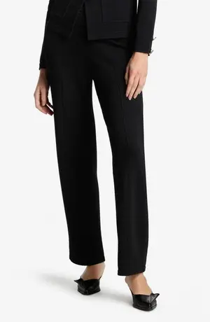 St. John St. John Collection Santiago Straight Leg Pants Bk00 Black