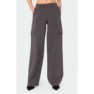 EDIKTED Faith Relaxed Straight Leg Trousers