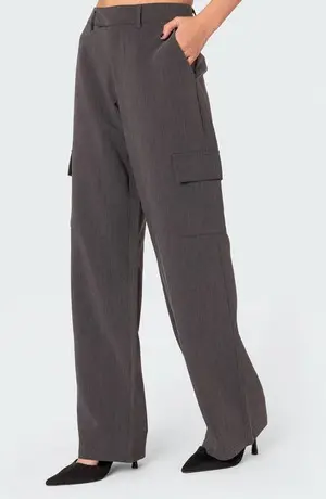 EDIKTED Faith Relaxed Straight Leg Trousers