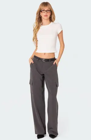 EDIKTED Faith Relaxed Straight Leg Trousers