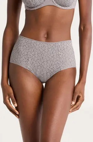 Chantelle Norah Comfort High Waist Briefs Purple Grey