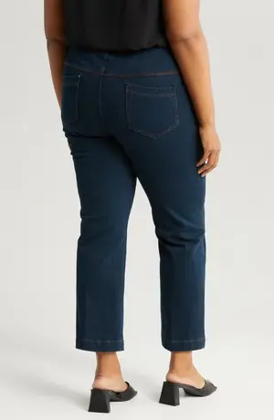Lyssé Essentials Ankle Baby Bootcut Jeans - Indigo
