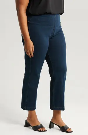 Lyssé Essentials Ankle Baby Bootcut Jeans - Indigo