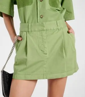 Stella McCartney Cotton Canvas Miniskirt
