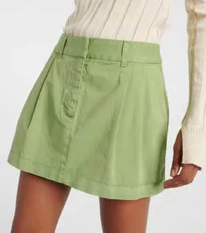 Stella McCartney Cotton Canvas Miniskirt