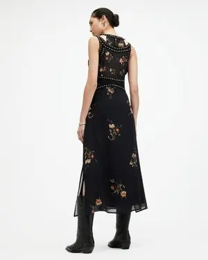 ALLSAINTS Jessie Tanana Floral Print Maxi Dress