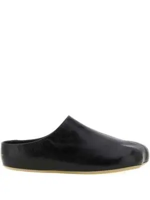 MAISON MARGIELA Leather Slippers - Black