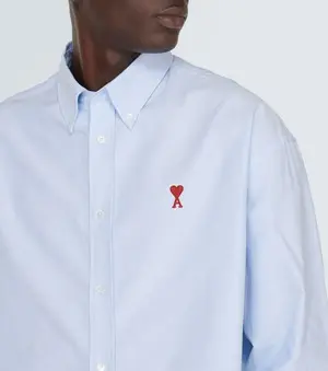 AMI Paris De Cœur Cotton Poplin Shirt