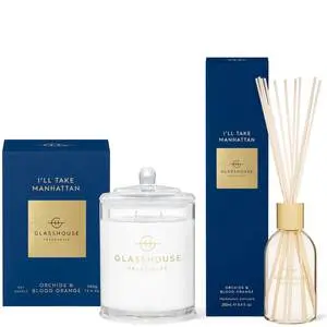 GLASSHOUSE FRAGRANCES Glasshouse I'll Take Manhattan Candle And Liquid Diffuser - One-color