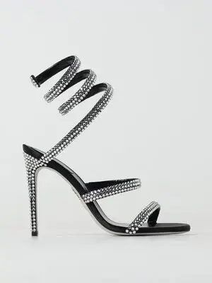 Rene Caovilla Embellished Stiletto Sandals - Silver