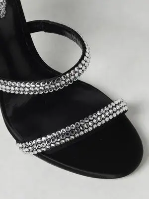 Rene Caovilla Embellished Stiletto Sandals - Silver