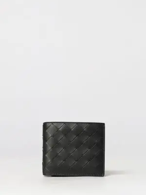 Bottega Veneta Woven Calfskin Bifold Wallet - Black