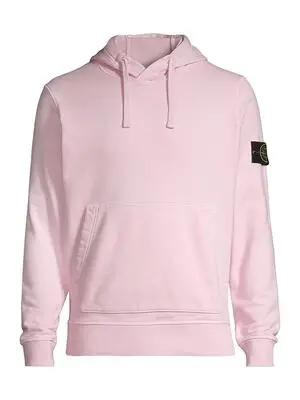 Stone Island Core Cotton Fleece Hoodie Pink
