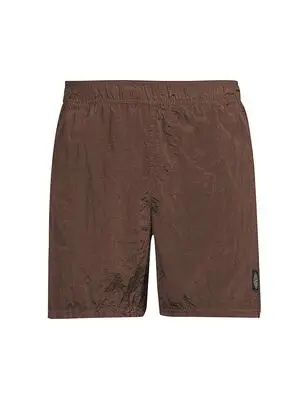Stone Island Solid Swim Trunks Rust
