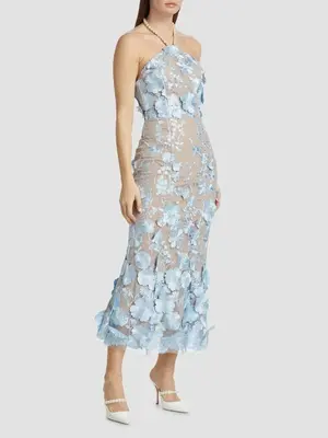 ELLIATT Jules Dress Floral Appliqué Midi-dress