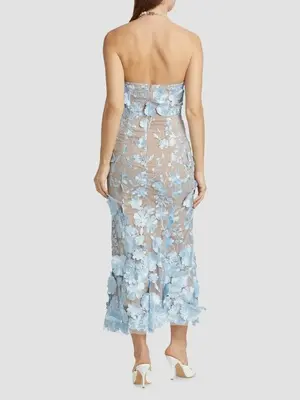 ELLIATT Jules Dress Floral Appliqué Midi-dress