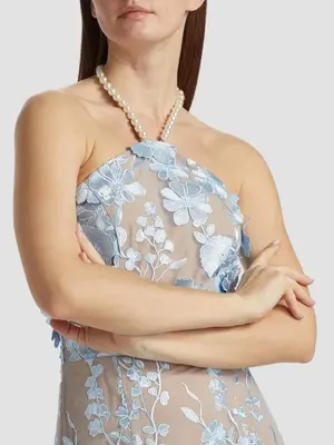 ELLIATT Jules Dress Floral Appliqué Midi-dress