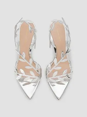 GIANVITO ROSSI Flavia 105mm Sandals - Silver