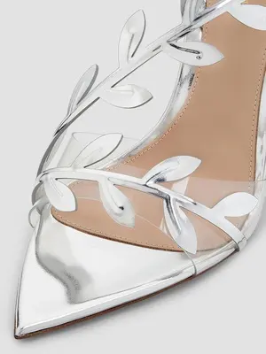 GIANVITO ROSSI Flavia 105mm Sandals - Silver