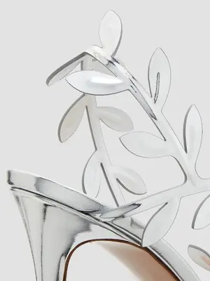 GIANVITO ROSSI Flavia 105mm Sandals - Silver