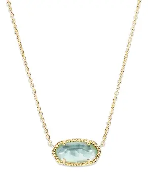 Kendra Scott Elisa Birthstone Necklace - Light Blue